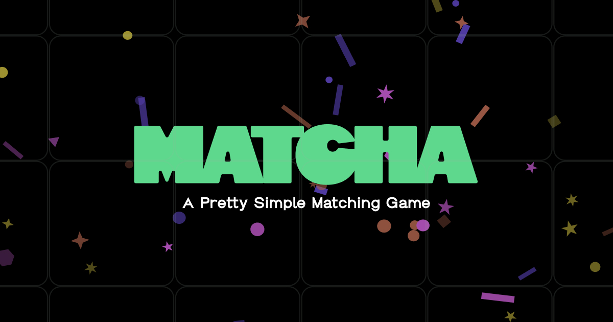 Matcha Game - Free Memory Card Matching Game